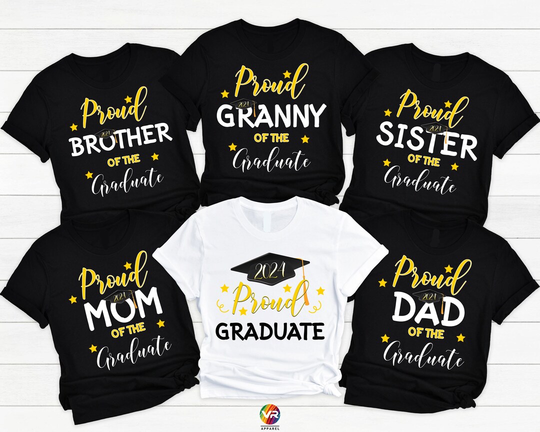 Graduation Family Shirts Matching Proud Graduate Shirt Prom Proud Mom ...