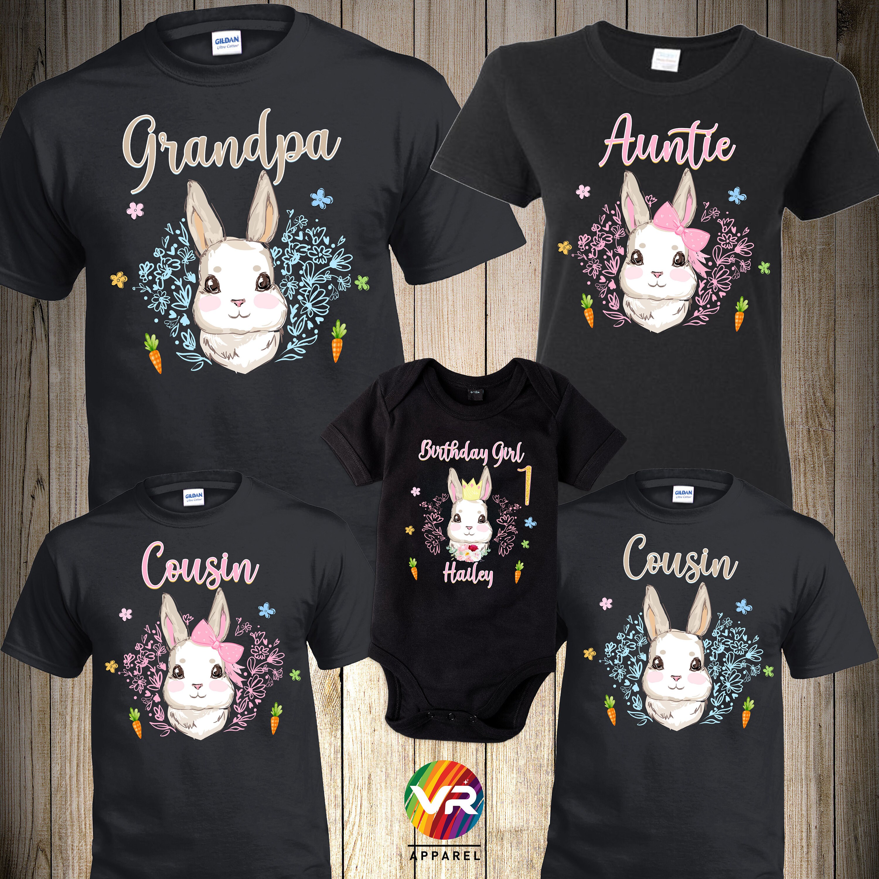 Bunny Family Shirts | Bunny Shirts | Family Matching T-shirts | Family ...