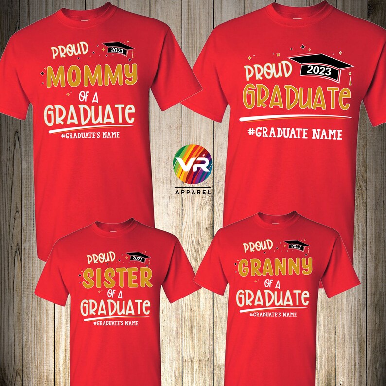 Graduation Family Shirts Matching Proud Graduate Shirt Prom - Etsy