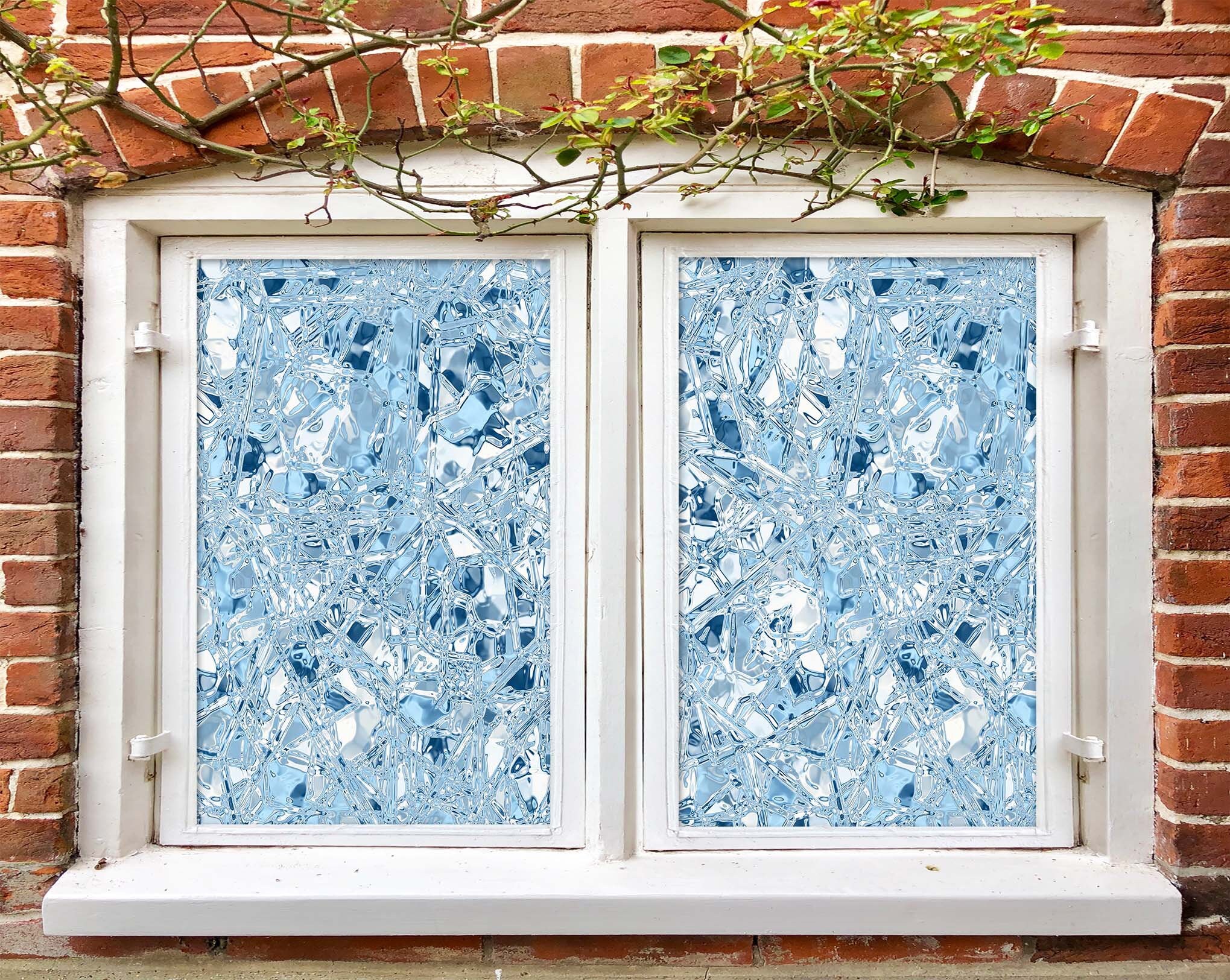 3D Dazzling Blue W2174 Window Film Print Sticker Cling Stained - Etsy