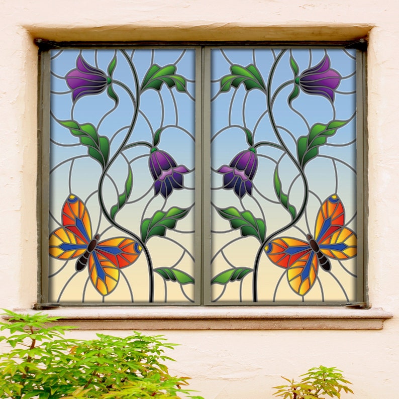 3D Charm Butterflies W806 Window Film Print Sticker Cling - Etsy