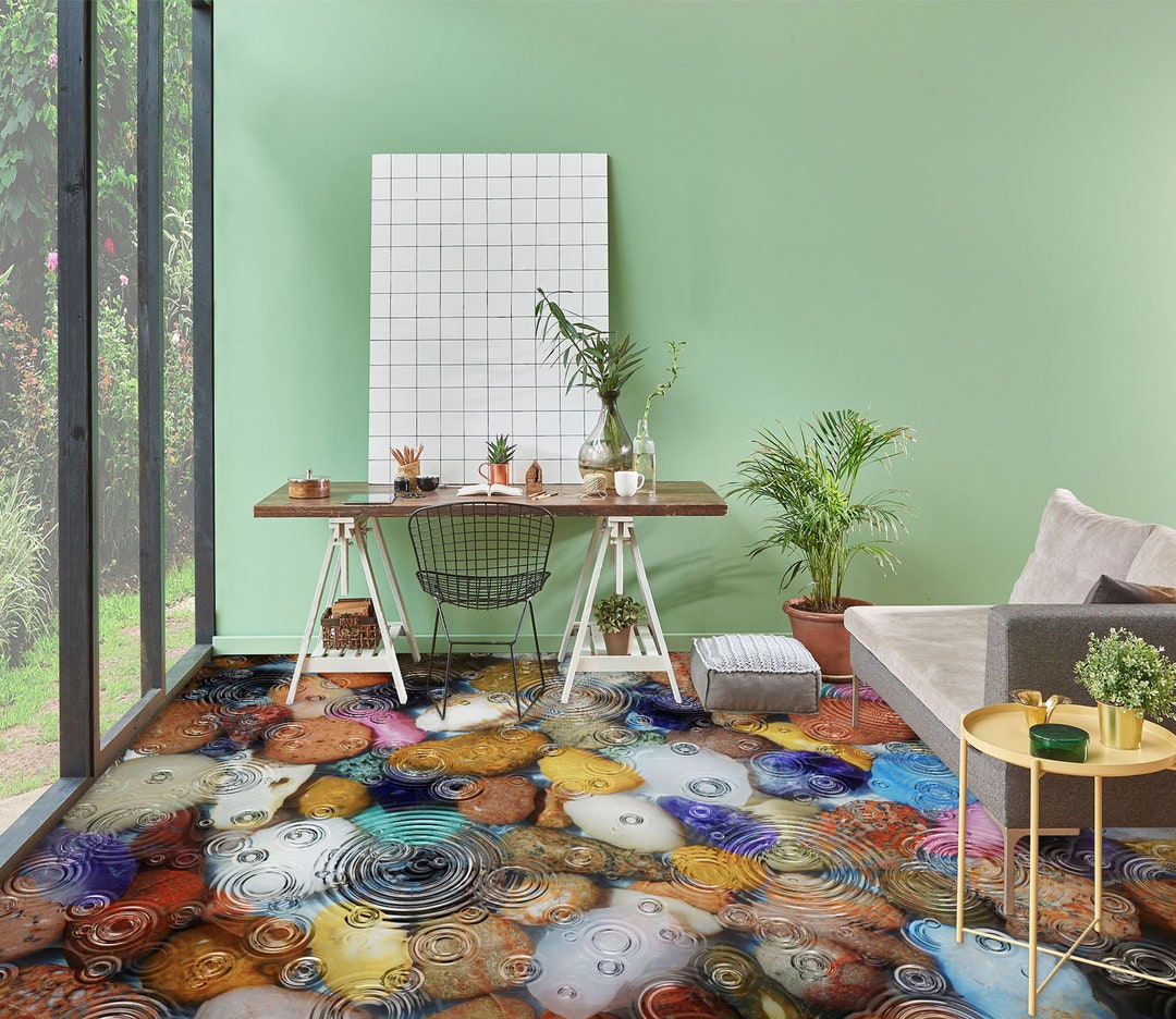 3D Water Ripples 3237 Floor Wallpaper Murals Self-adhesive Removable ...