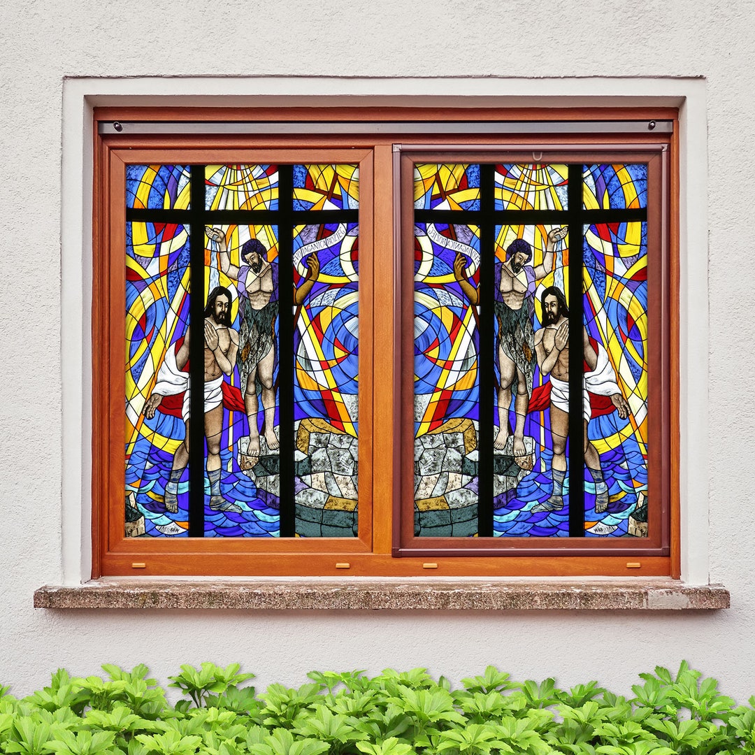 3D Yellow Streamer W2204 Window Film Print Sticker Cling Stained Glass ...