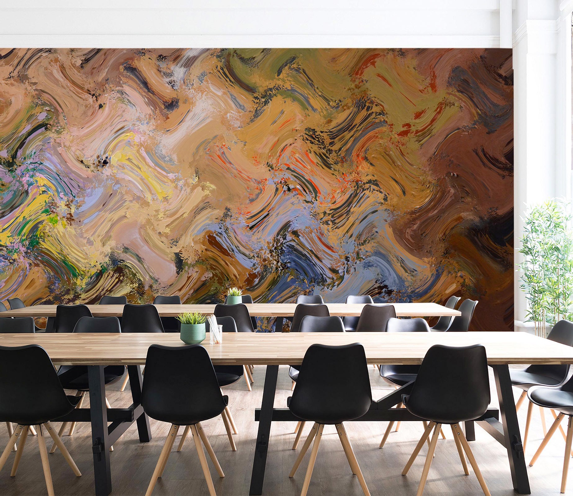 Oil Painting Pattern 3014 Wallpaper Mural Self Adhesive Peel | Etsy