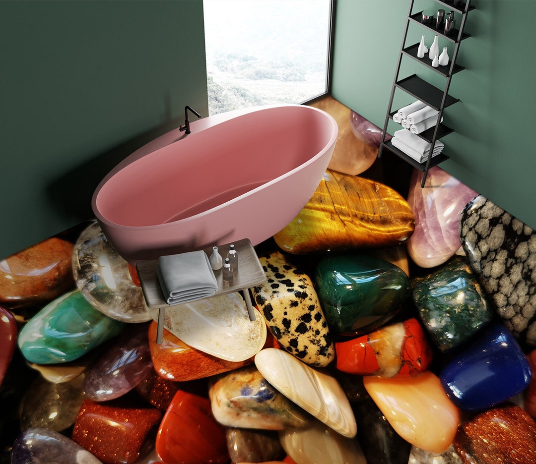 3D Ancient Pebbles Art 8722 Floor Wallpaper Murals - Etsy