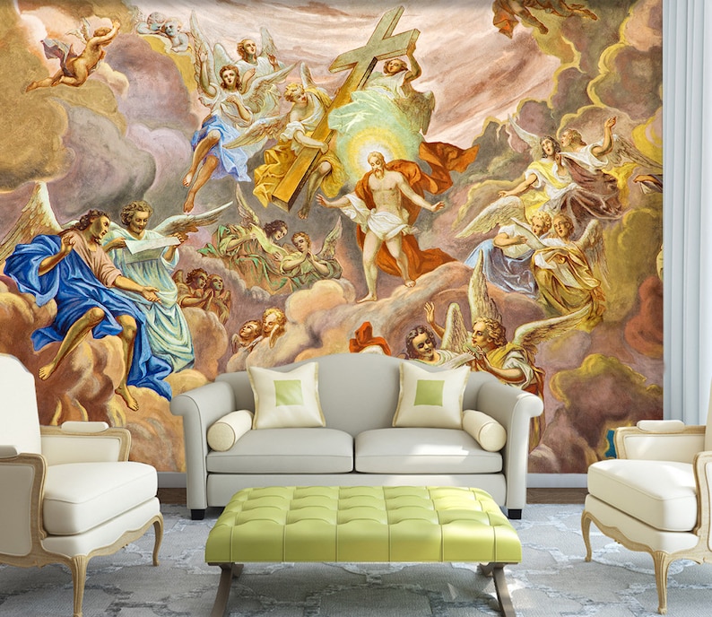 Christian Heaven 1804 Wallpaper Mural Self Adhesive Peel and Stick Wall ...