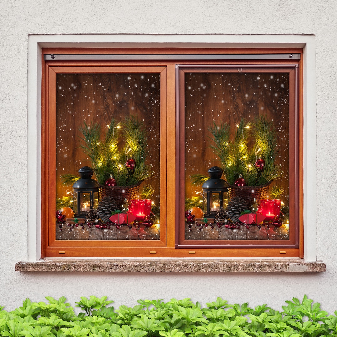 3D Orange Balloon W2252 Window Film Print Sticker Cling Stained Glass ...