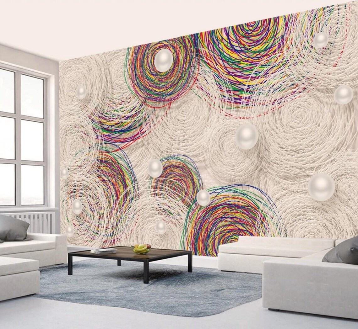 White Coil A279 Wallpaper Mural Self Adhesive Peel and Stick - Etsy
