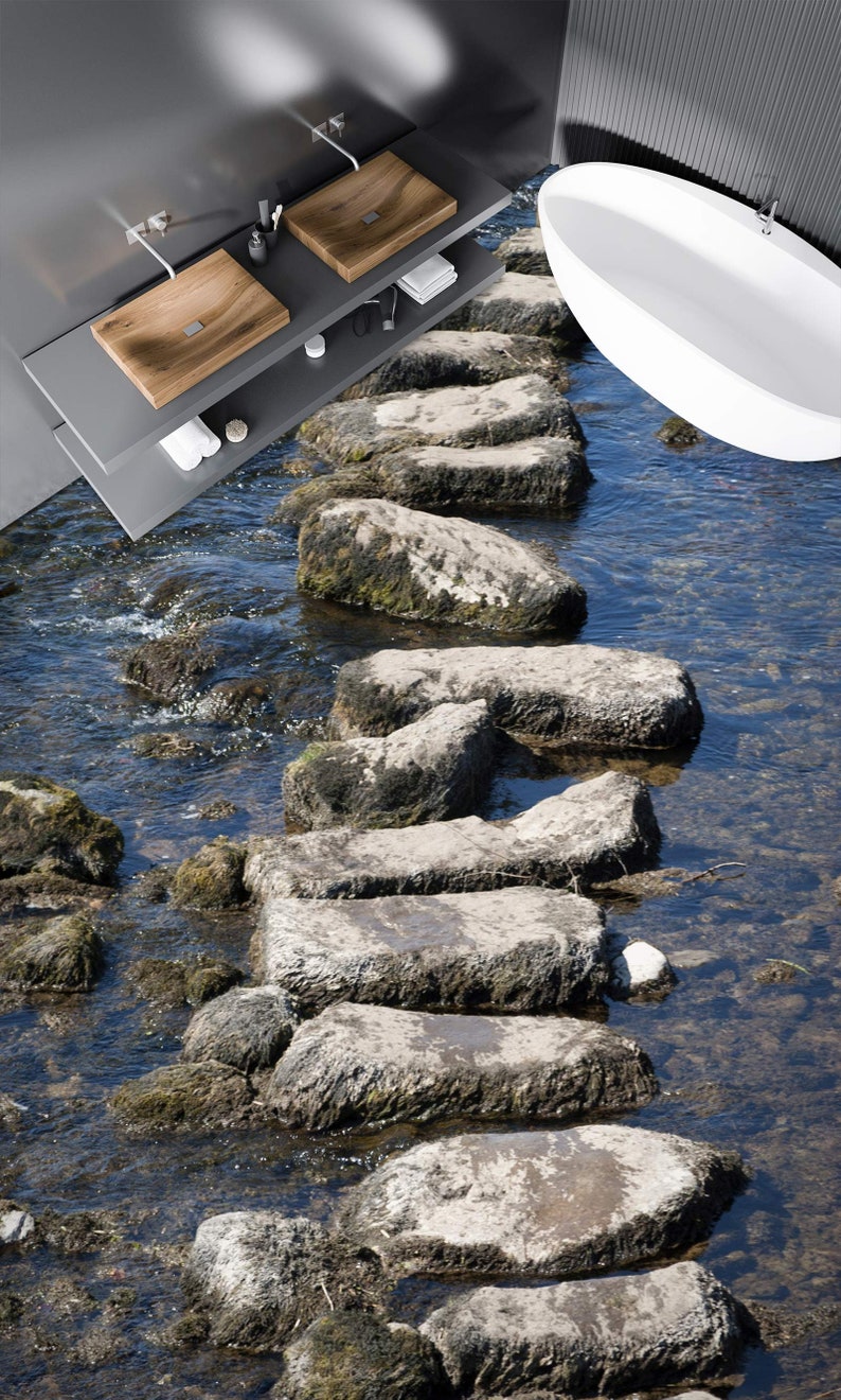 3D Natural Stone Road 7363 Floor Wallpaper Murals - Etsy