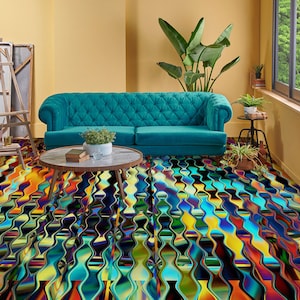 3D Psychedelic Art 4210 Floor Wallpaper Murals Self-adhesive Removable ...