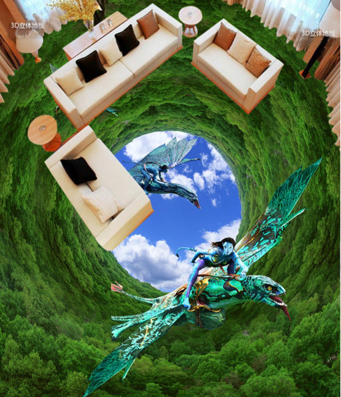 3D Flying Dragon 0277 Floor Wallpaper Murals Self-adhesive - Etsy