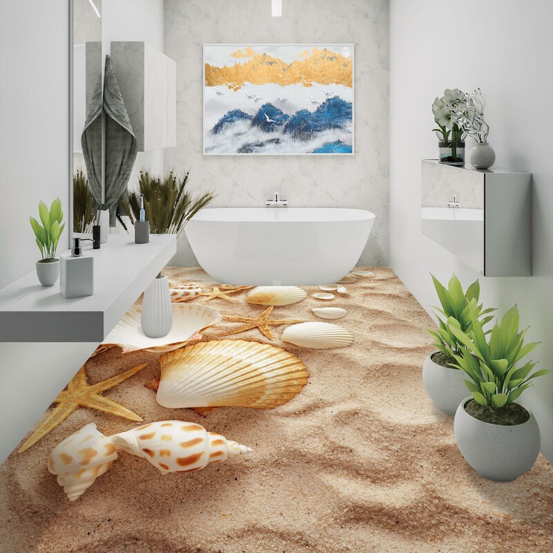 Beach Floor Wallpaper - Etsy