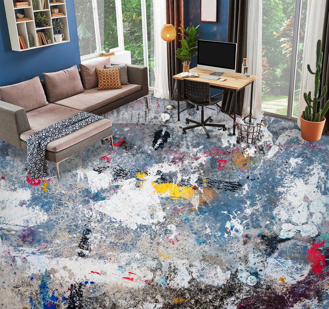 3D Retro Graffiti 3854 Floor Wallpaper Murals Self-adhesive Removable ...