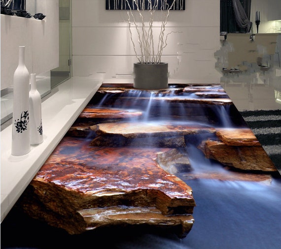 3D River Slate 0030 Floor Wallpaper Murals Self-adhesive - Etsy