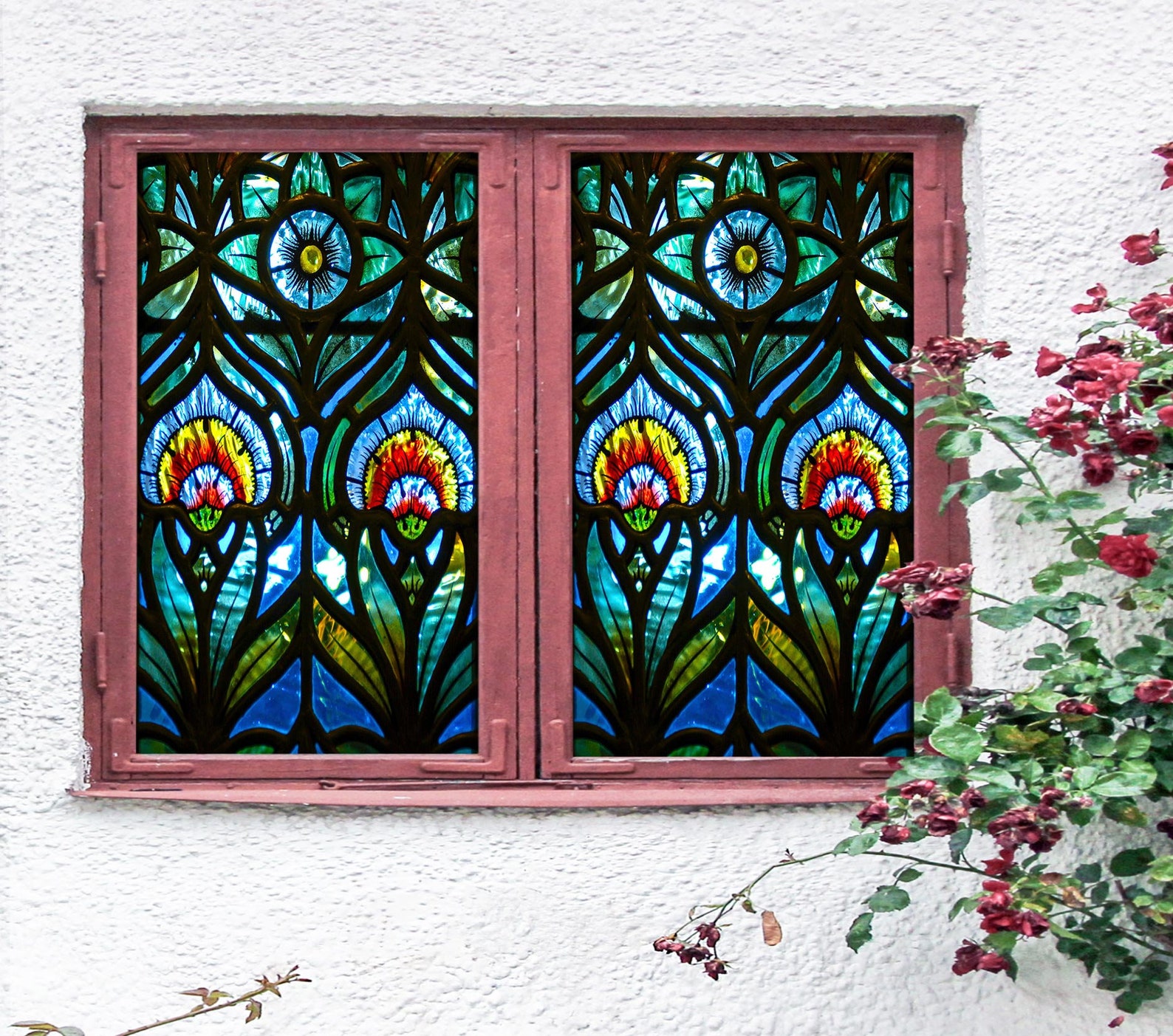 3D Dark Engraving W625 Window Film Print Sticker Cling Stained - Etsy