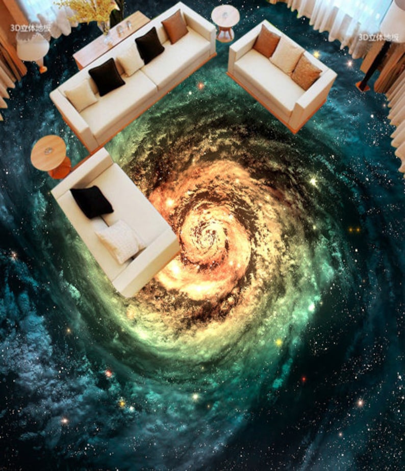 3D Rotating Galaxy 0251 Floor Wallpaper Murals Self-adhesive - Etsy