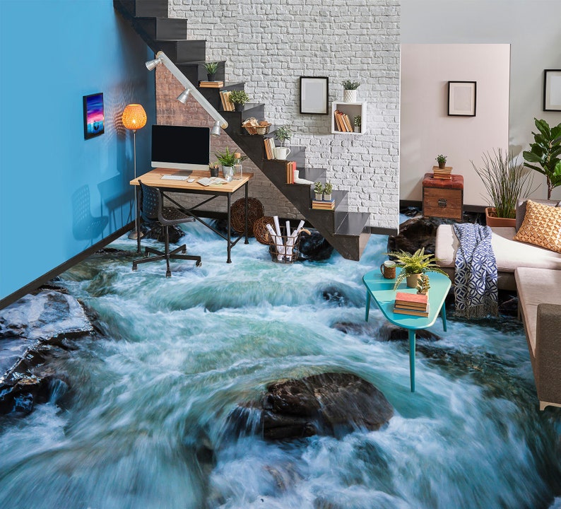 3D Excited Water 7097 Floor Wallpaper Murals Self-adhesive | Etsy