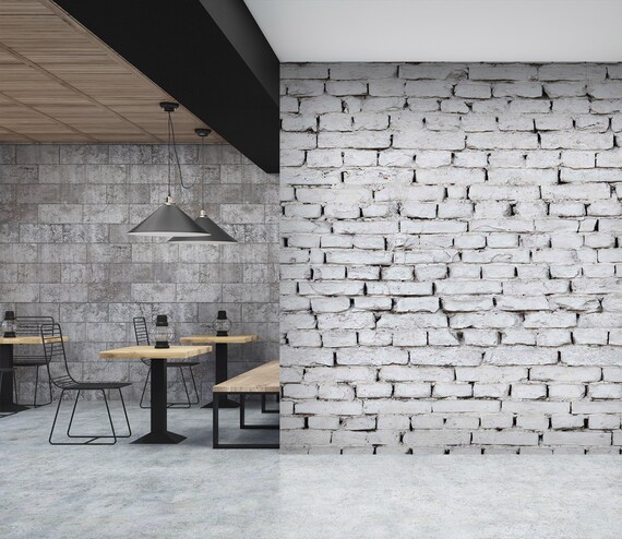 123x87312x219cm White Stone Brick Wall 308 - Etsy