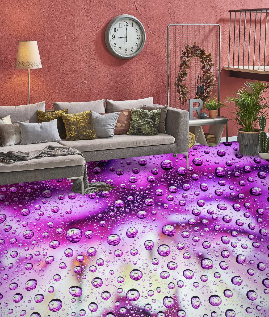3D Water Drops 4135 Floor Wallpaper Murals Self-adhesive Removable ...