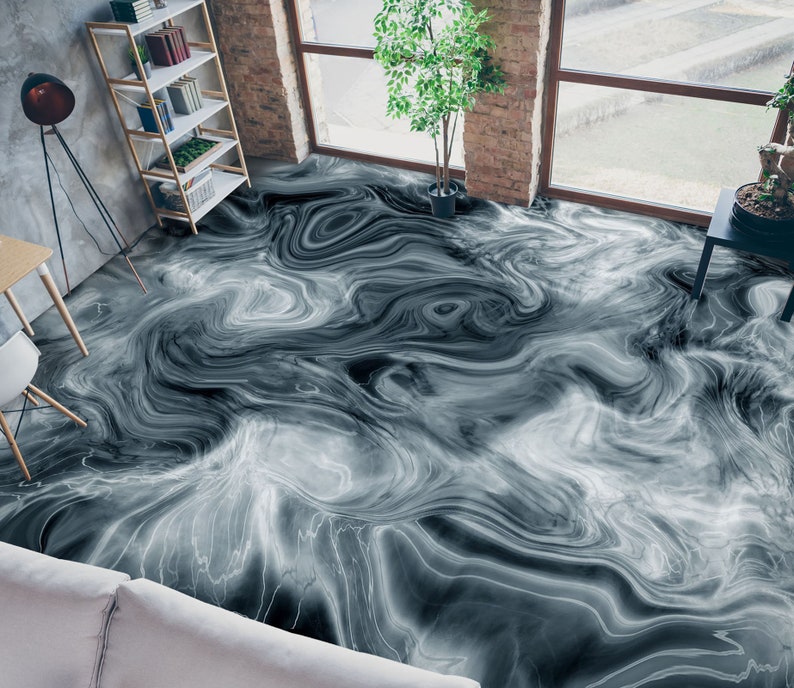 3D Hazy Gray Texture 8886 Floor Wallpaper Murals Self-adhesive ...