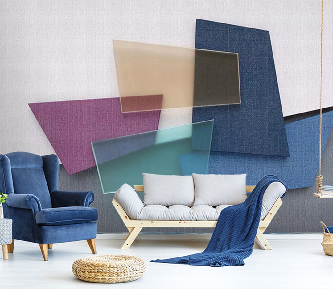 Multicolored Glass 2681 Wallpaper Mural Self Adhesive Peel and Stick ...