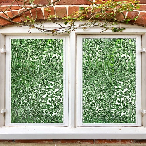 3D Brown Pattern W1253 Window Film Print Sticker Cling Stained - Etsy