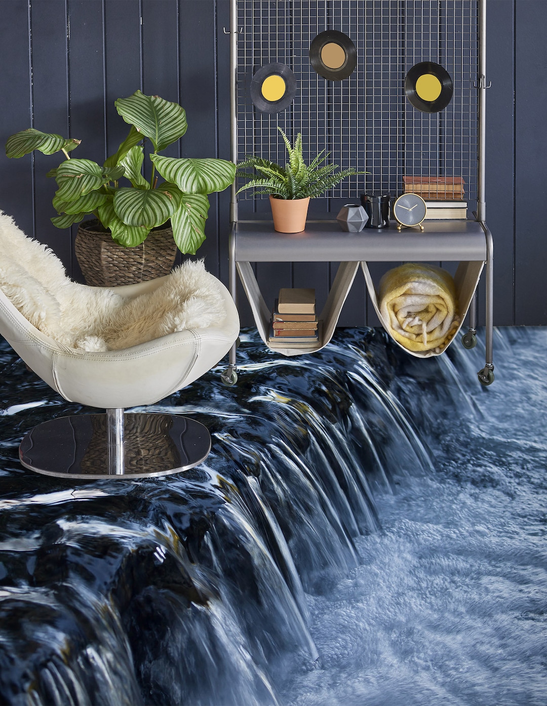 3D Waterfall River 1627 Floor Wallpaper Murals Self-adhesive Removable ...