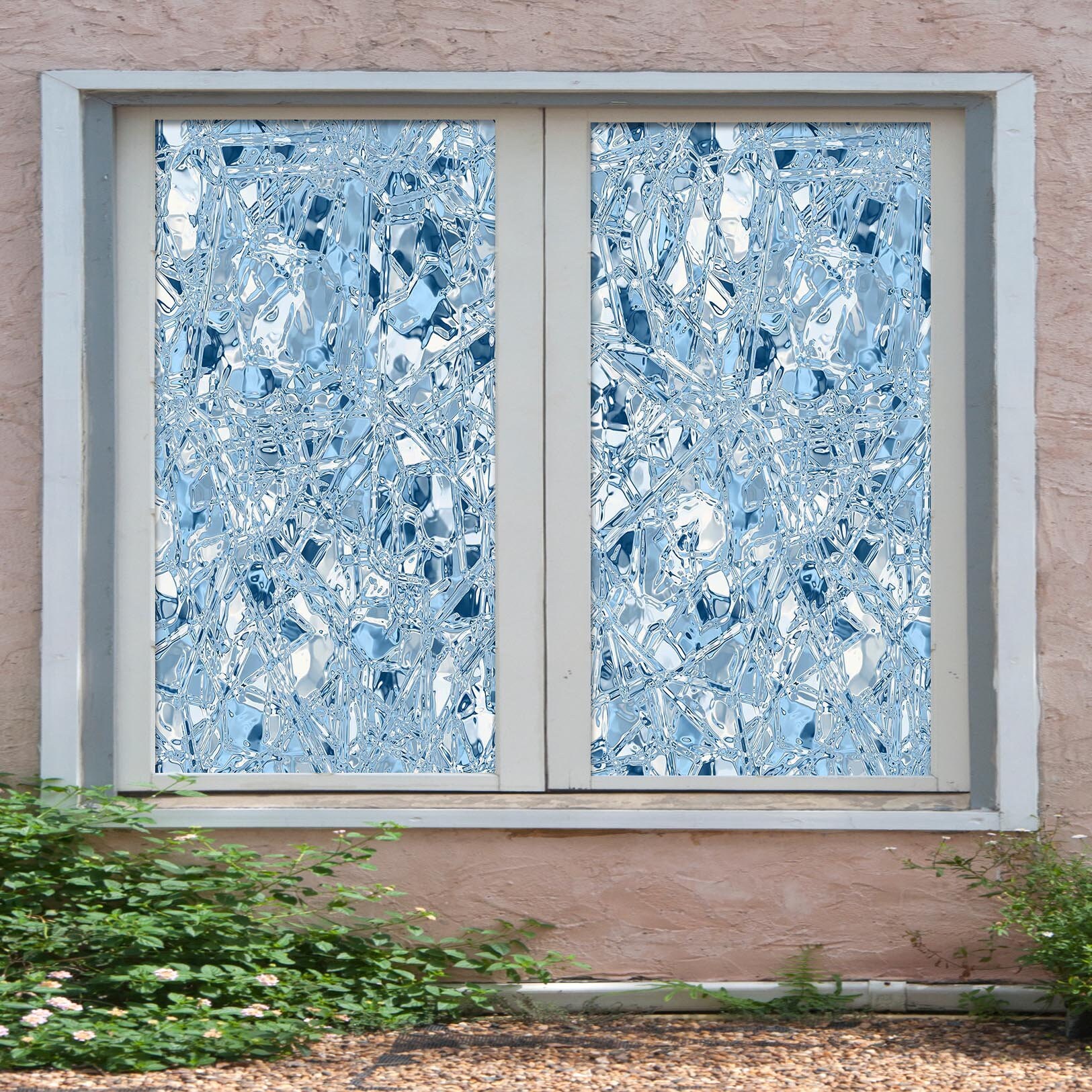 3D Dazzling Blue W2174 Window Film Print Sticker Cling Stained - Etsy
