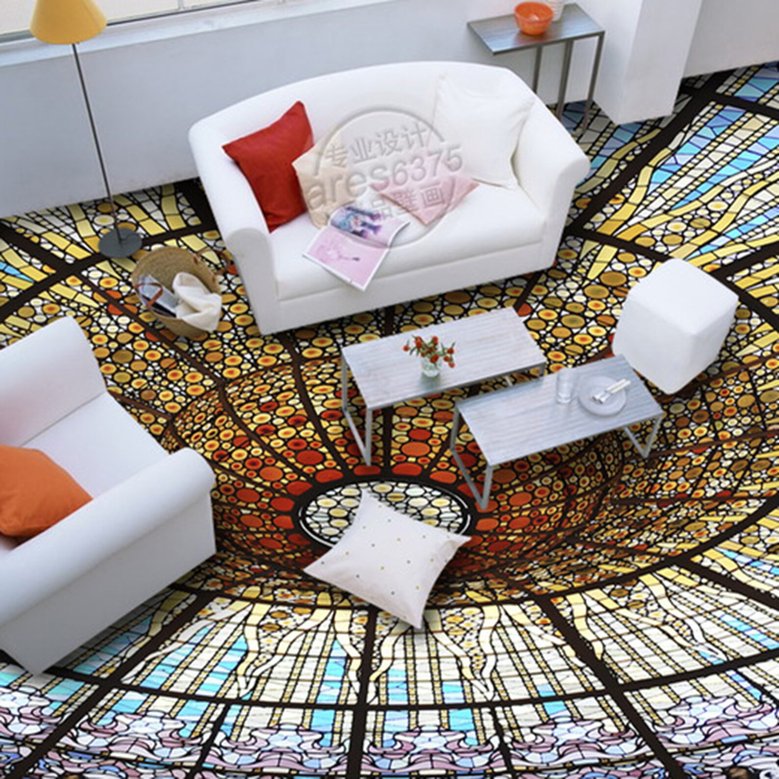 3D Roof Pattern 1517 Floor Wallpaper Murals Self-adhesive - Etsy