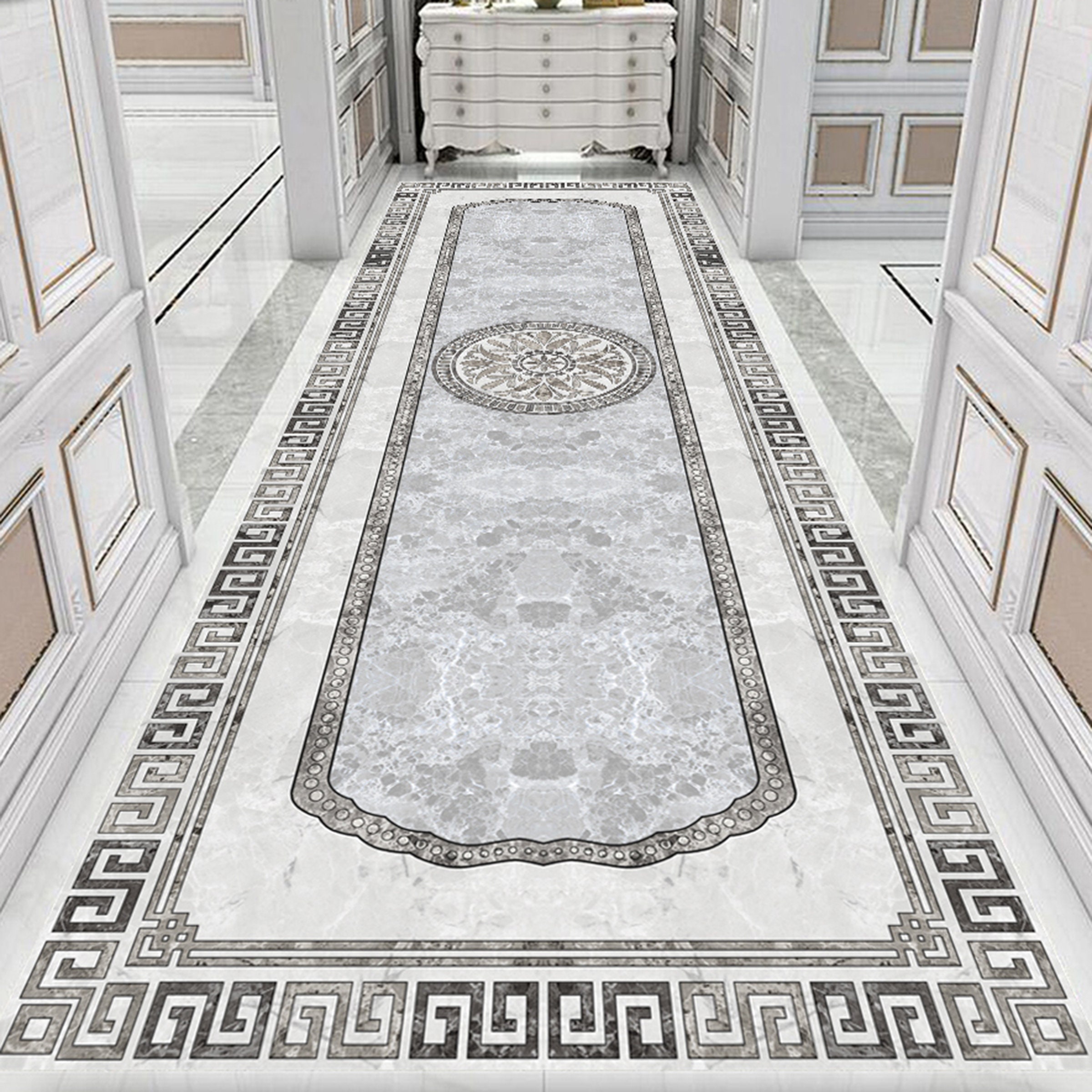 3D Grey Pattern 1480 Floor Wallpaper Murals Self-adhesive - Etsy