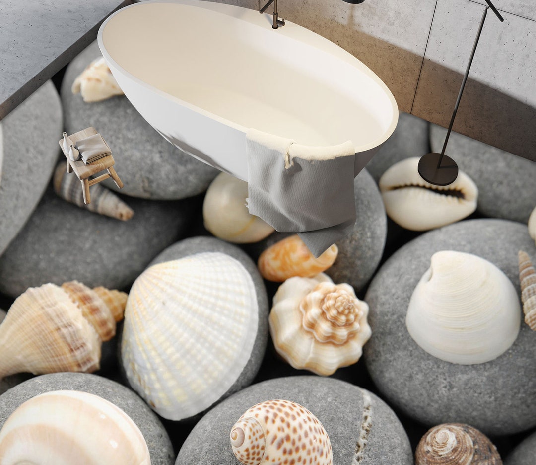 3D Conch Shell 3591 Floor Wallpaper Murals Self-adhesive Removable ...