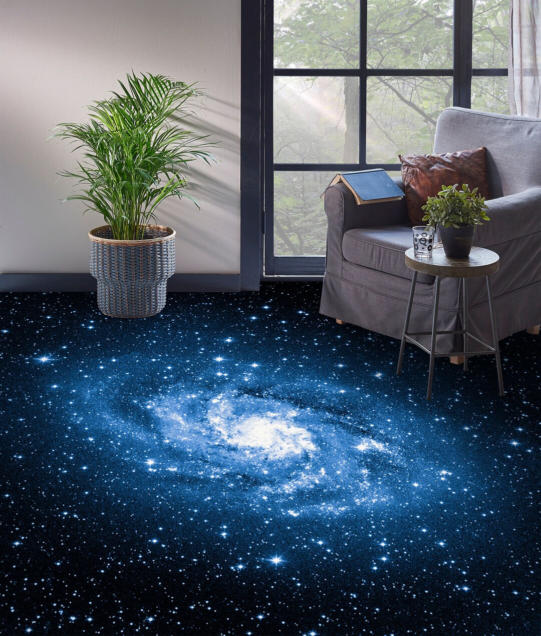 3D Blue Galaxy Vortex 6782 Floor Wallpaper Murals Self-adhesive ...
