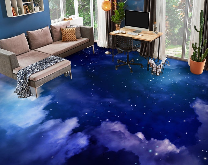 3D Storm Vortex JJ9253FF Floor Wallpaper Murals Self-adhesive Removable ...