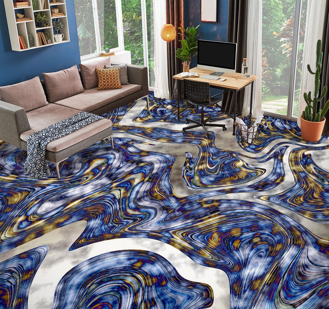 3D Abstract Context 7122 Floor Wallpaper Murals Self-adhesive Removable ...