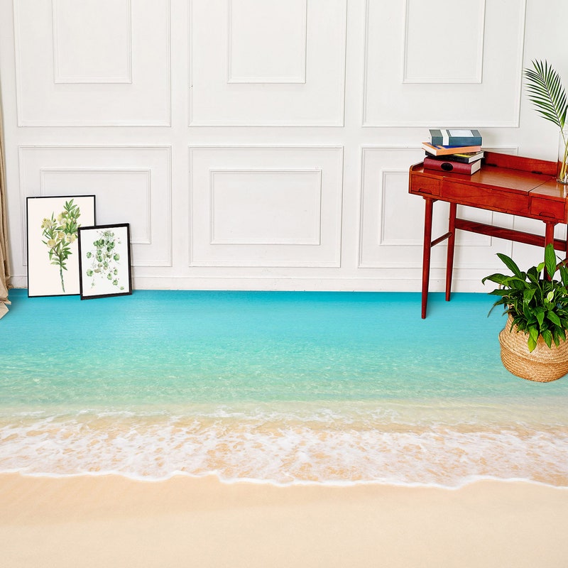 Beach Floor Mural - Etsy