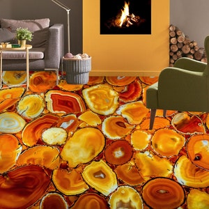 3D Warm Stone Colors 9532 Floor Wallpaper Murals Self-adhesive - Etsy