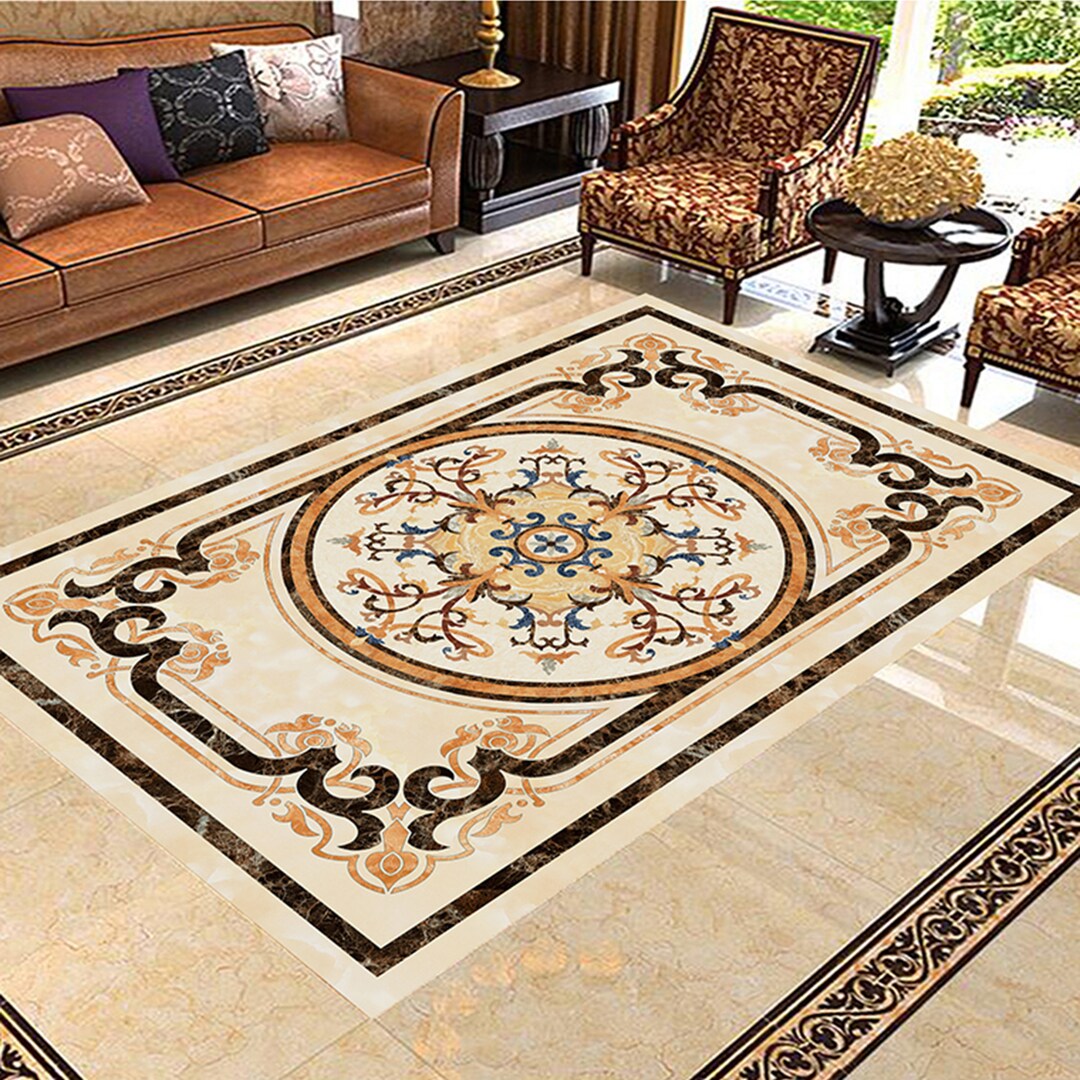 3D Circle Pattern 1825 Floor Wallpaper Murals Self-adhesive Removable ...