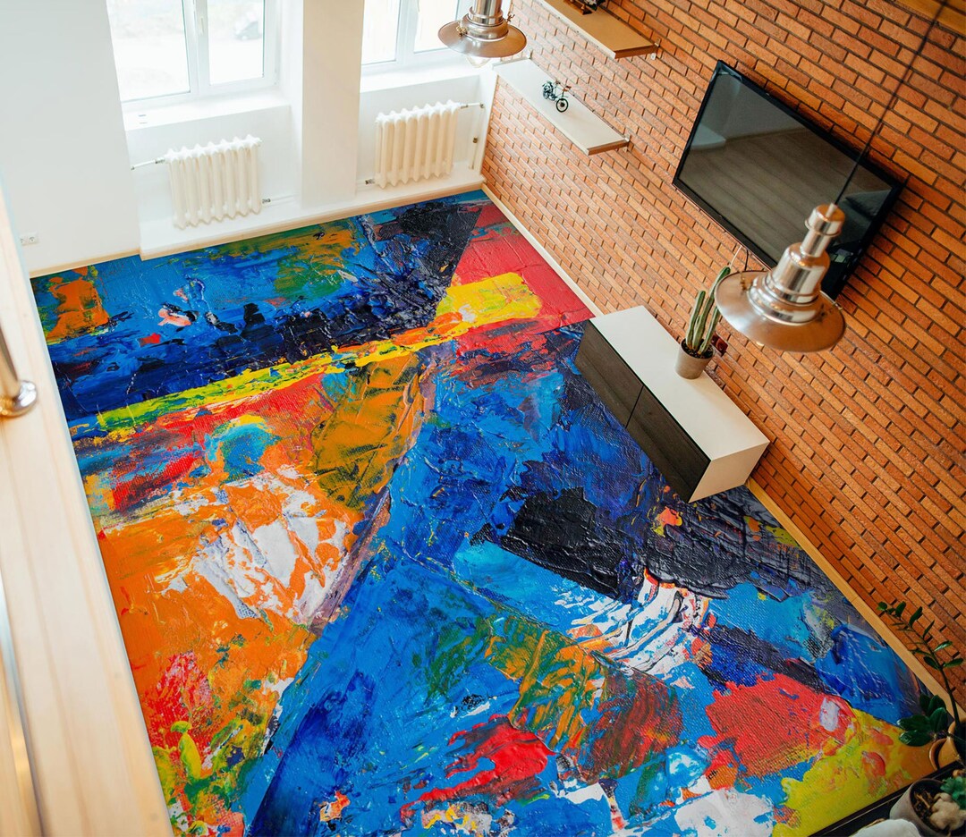 3D Fun Oil Painting 8250 Floor Wallpaper Murals Self-adhesive Removable ...