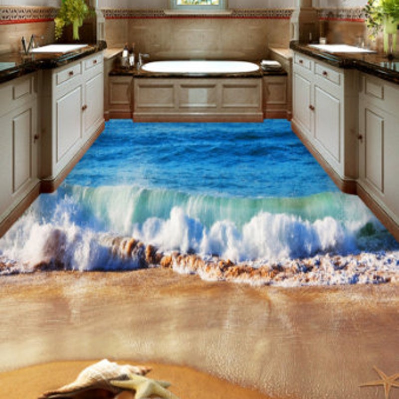 Beach Floor Wallpaper - Etsy