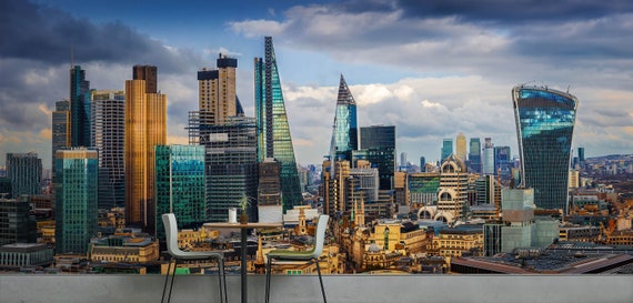 Chic City 6197 Wallpaper Mural Self Adhesive Peel and Stick | Etsy