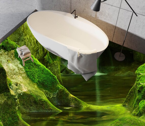 3D Green Art Nature 9800 Floor Wallpaper Murals Self-adhesive - Etsy