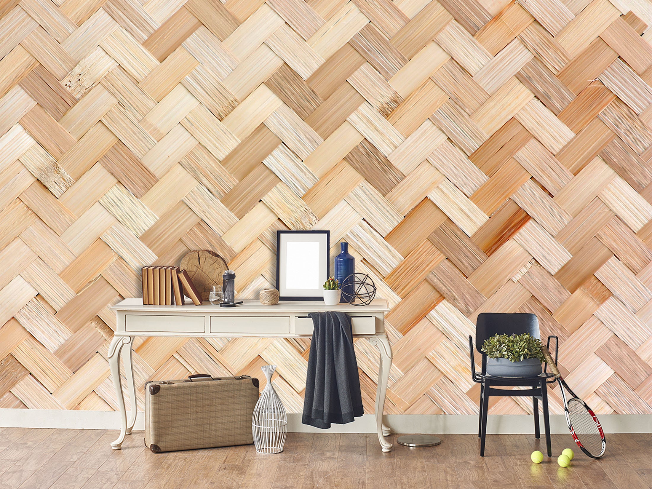 Bamboo Mat 1173 Wallpaper Mural Self Adhesive Peel and Stick | Etsy