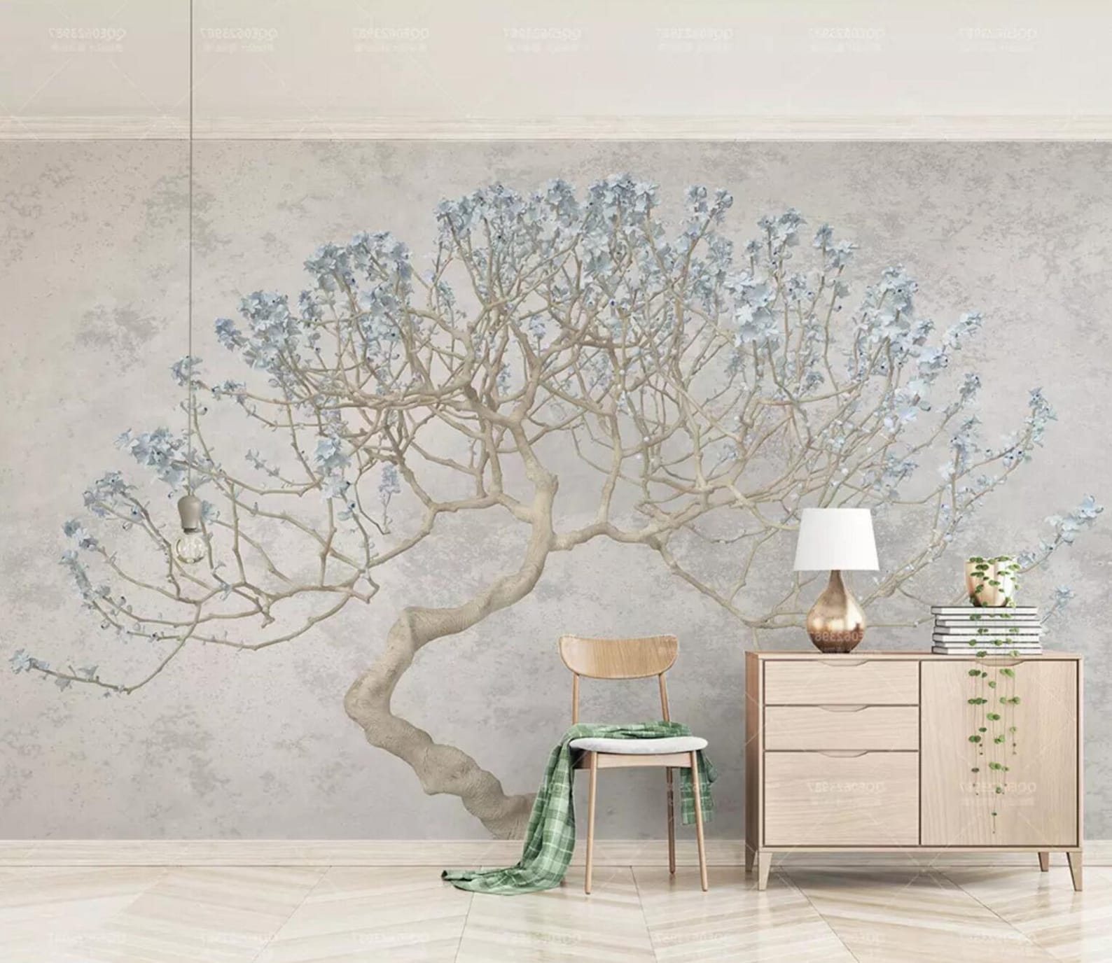 Tree Leaves 2781 Wallpaper Mural Self Adhesive Peel and Stick | Etsy