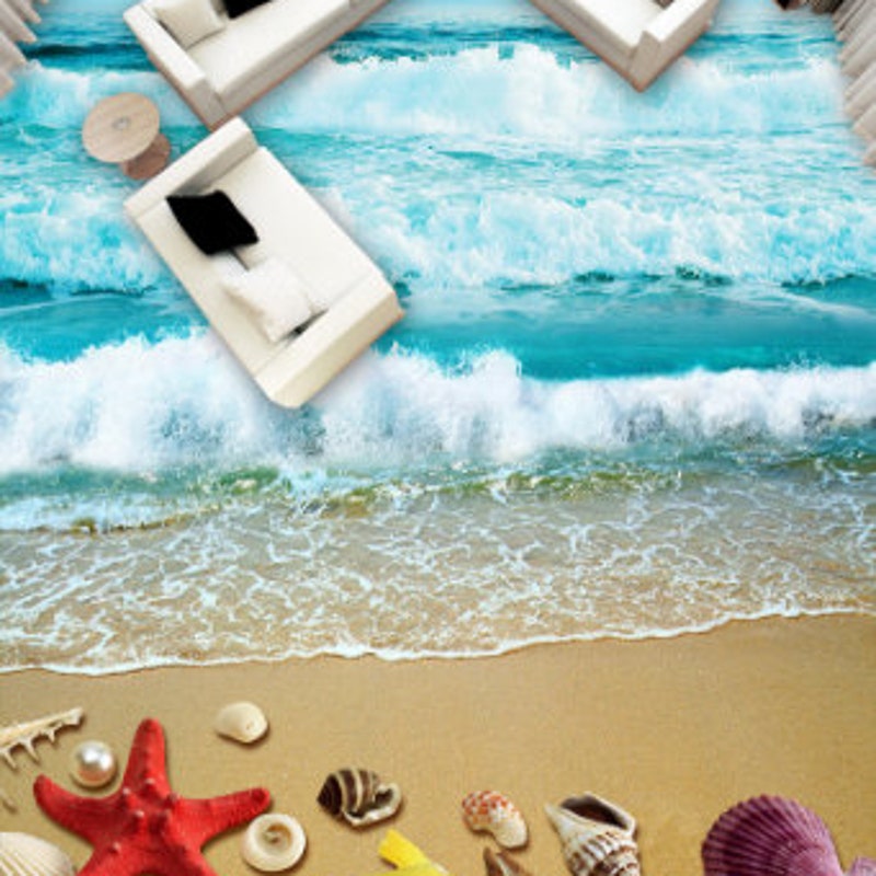 Beach Floor Wallpaper - Etsy