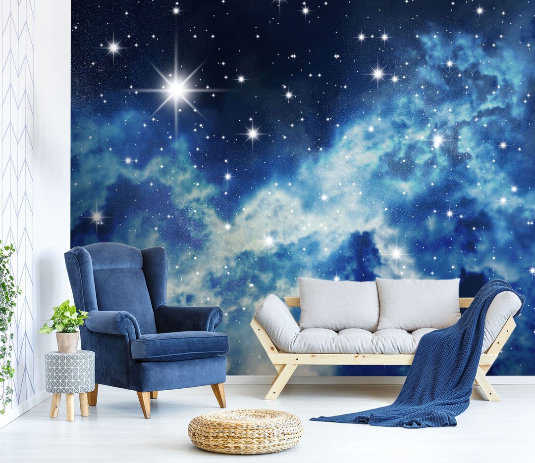123"x87"(312x219cm) Starry Sky 797 Wallpaper Mural Self Adhesive Peel ...