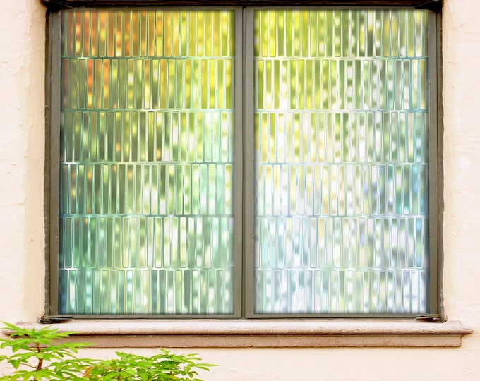 3D Ripple Glass Window Film - Semi-transparent Frosted Privacy Sticker ...
