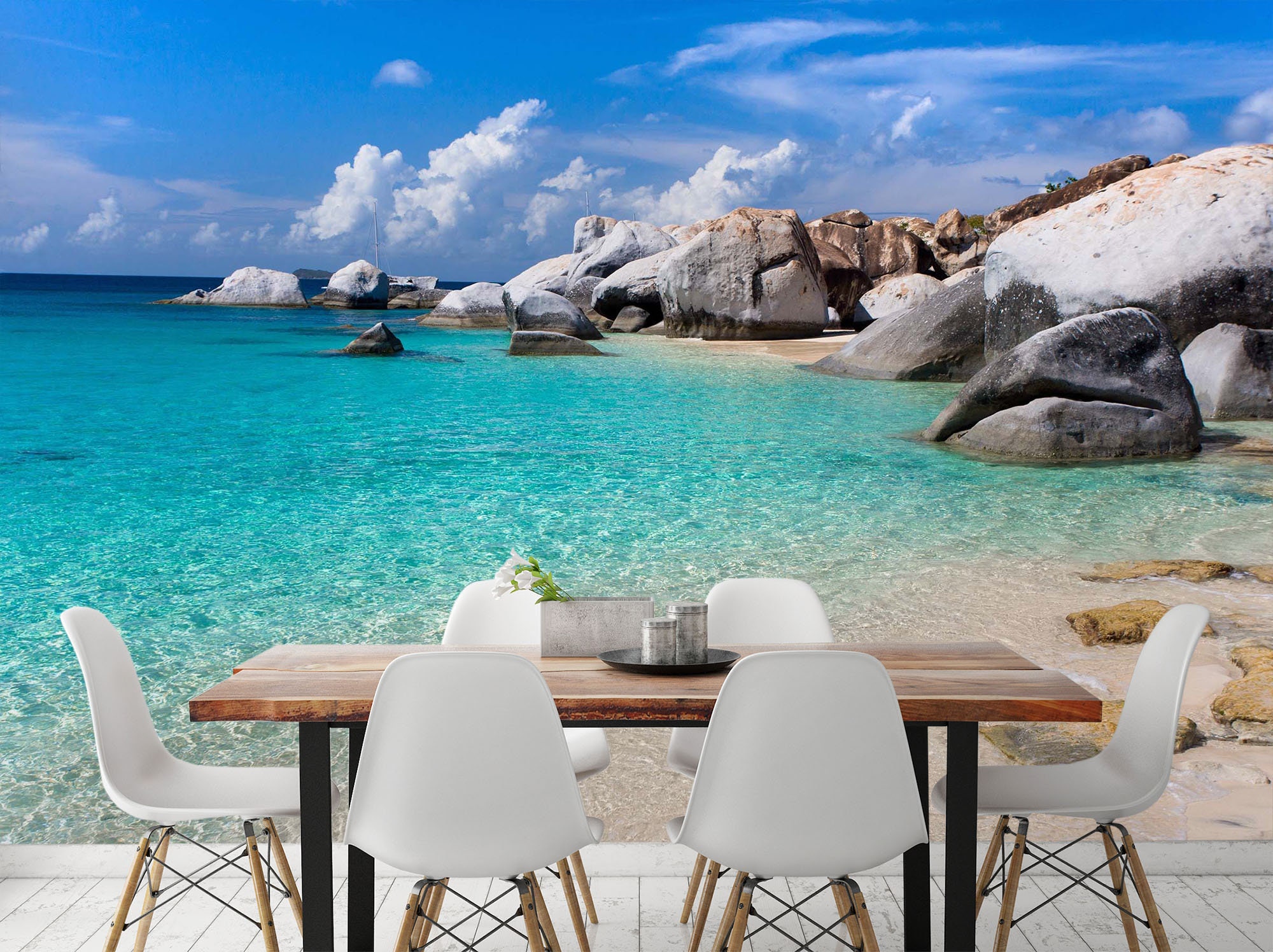 Seaside Beach 1269 Wallpaper Mural Self Adhesive Peel and Stick Wall ...