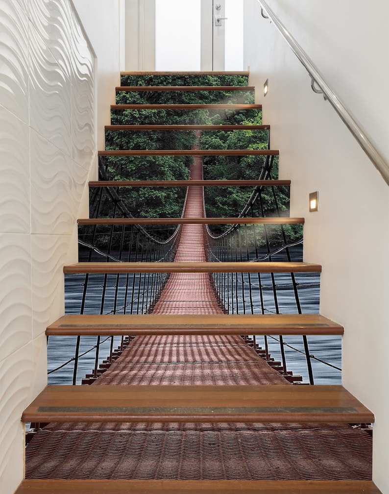 3D Long Bridge SS0018 Pattern Tile Marble Stair Risers - Etsy UK
