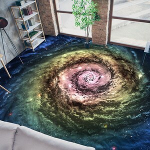 3D Nebula Vortex 9469 Floor Wallpaper Murals Self-adhesive Removable ...