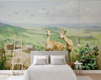 Prairie Mural Wallpaper - Etsy